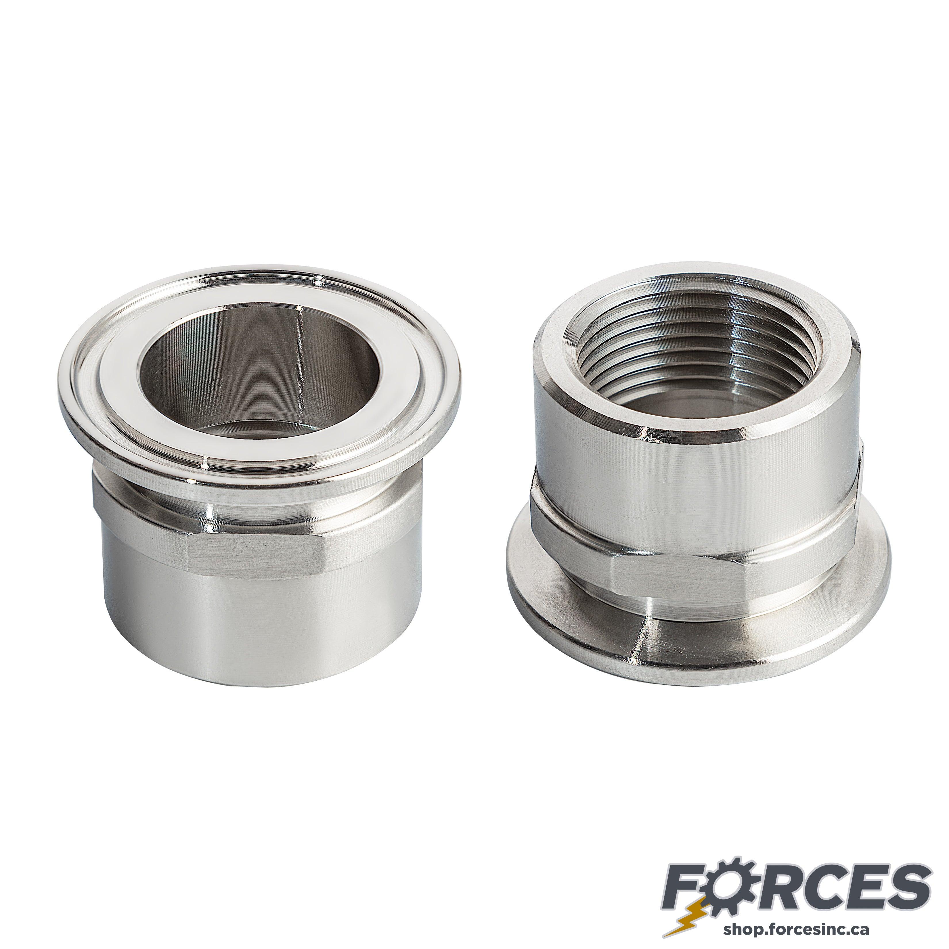 2" x 1-1/2" Tri-Clamp x Female NPT Adapter - Stainless Steel 316