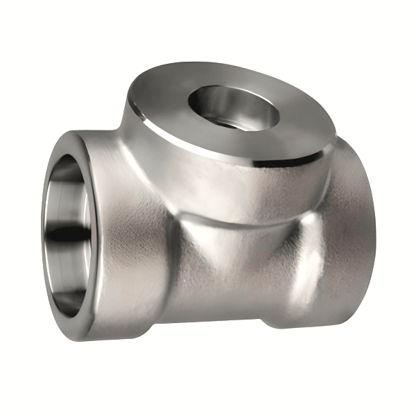 3/4" X 1/2" Reducing Tee Socket Weld #150 - Stainless Steel 316
