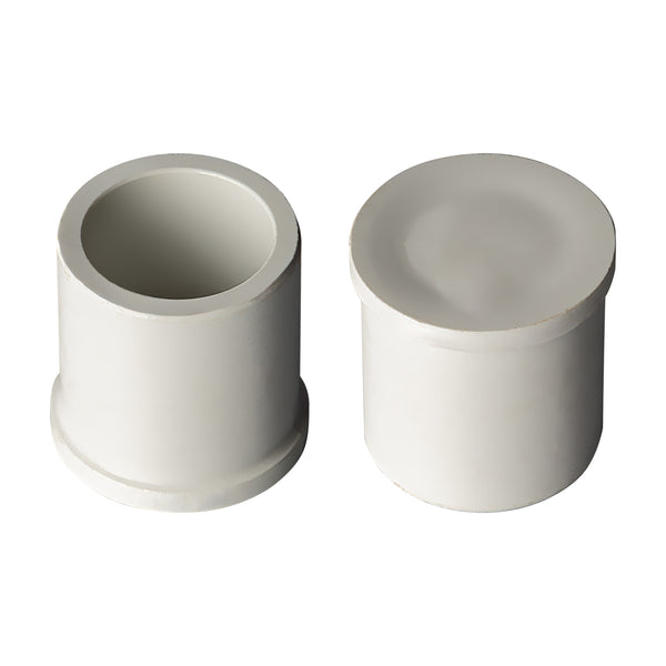 1-1/4" Plugs (Spigot) Sch 40 - PVC White | 449012W
