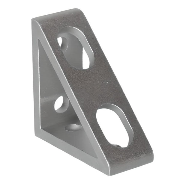 4 Hole Inside Corner Gusset 2" x 2" x 7/8" | 10 Series Aluminum T-Slot