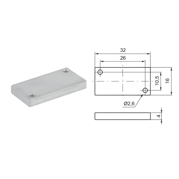 Closing Plate For Manifold Valve 805 Series