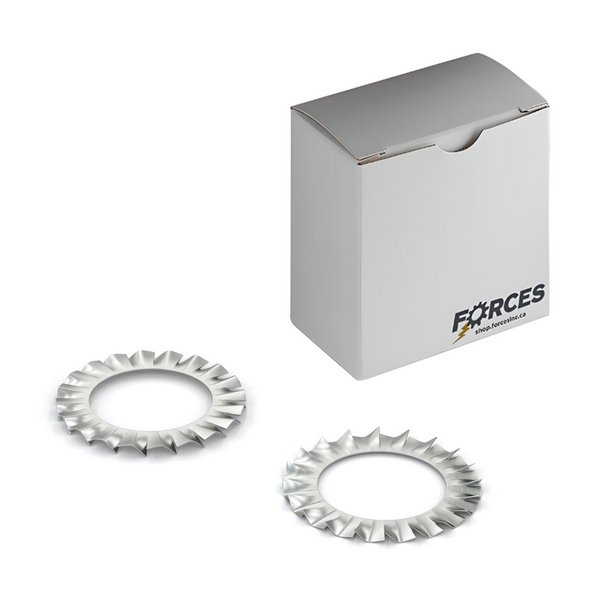 DIN 6798A External Tooth Serrated Lock Washer M20 - Zinc Plated