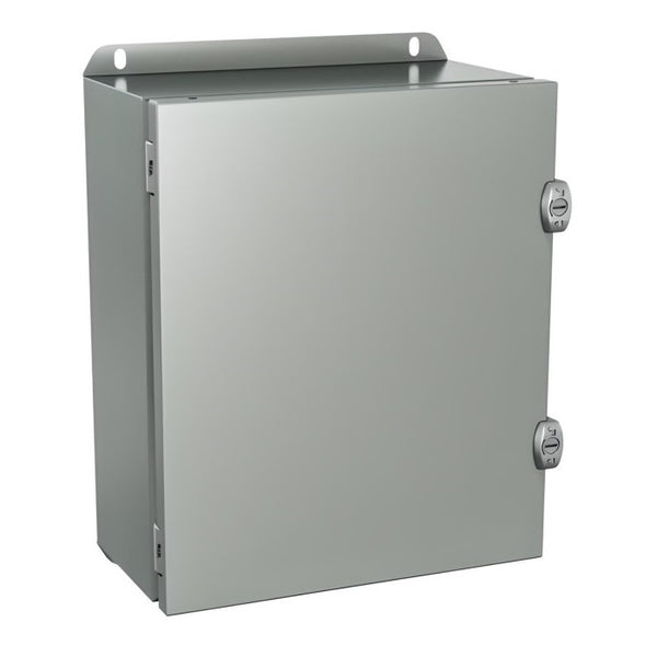 JIC Enclosure 12" x 12" x 6" NEMA 4-12/IP66 - Powder Coated Steel