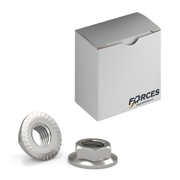 DIN 6923 M6-1.0 Serrated Flanged Nut - Stainless Steel A2(18-8)