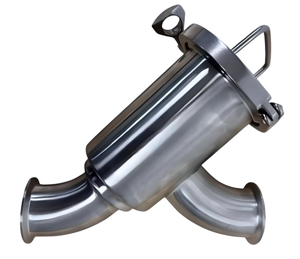 3" Sanitary Tri-Clamp Inline "Y" Strainer (1mm Basket) - SS 316