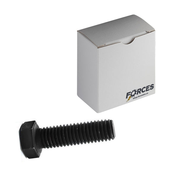 Hex Head Bolt M12-1.25 x 30mm Full thread - Plain Steel Class 10.9