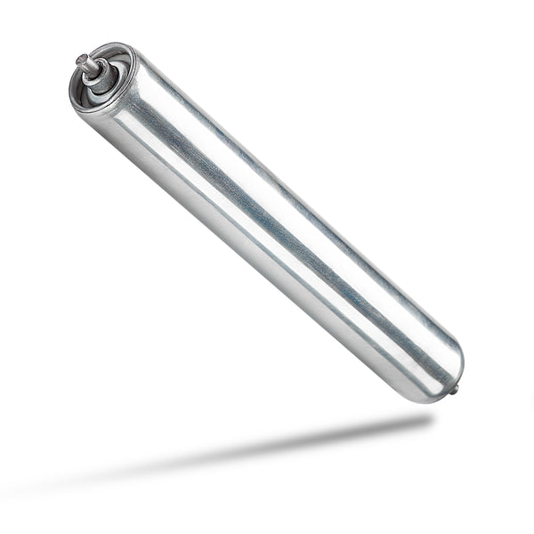 Conveyor Rollers 1.375" Dia. Round Shaft 1/4" 18 Ga Galvanized