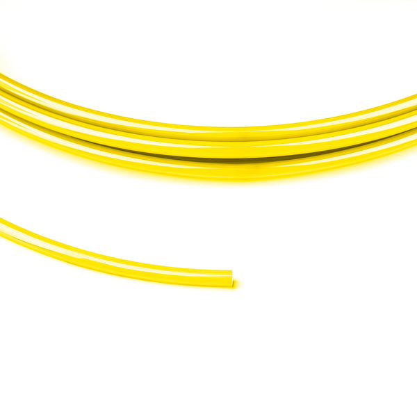 Pneumatic Air Tubing 4mm x 2mm Yellow Polyurethane - 1ft